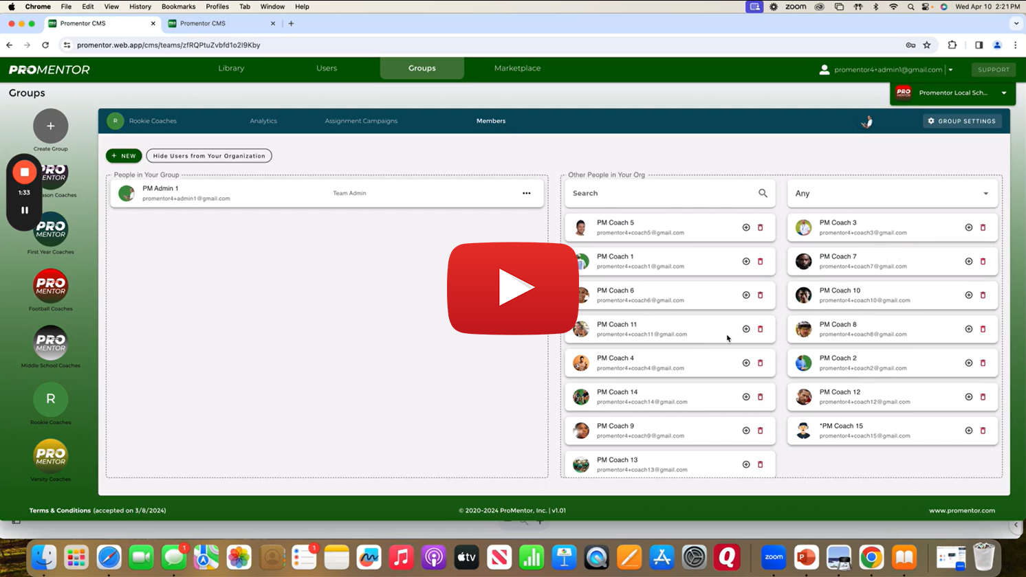 Differentiating your Coaching Groups - ProMentor
